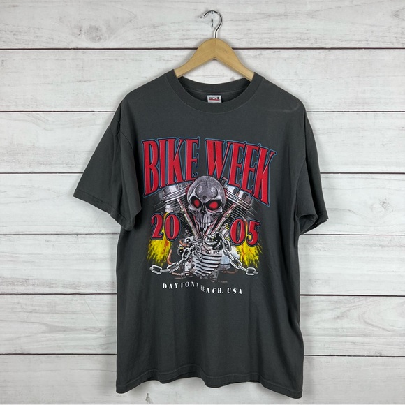 Vintage | Shirts | Vintage 205 Bike Week Tshirt | Poshmark